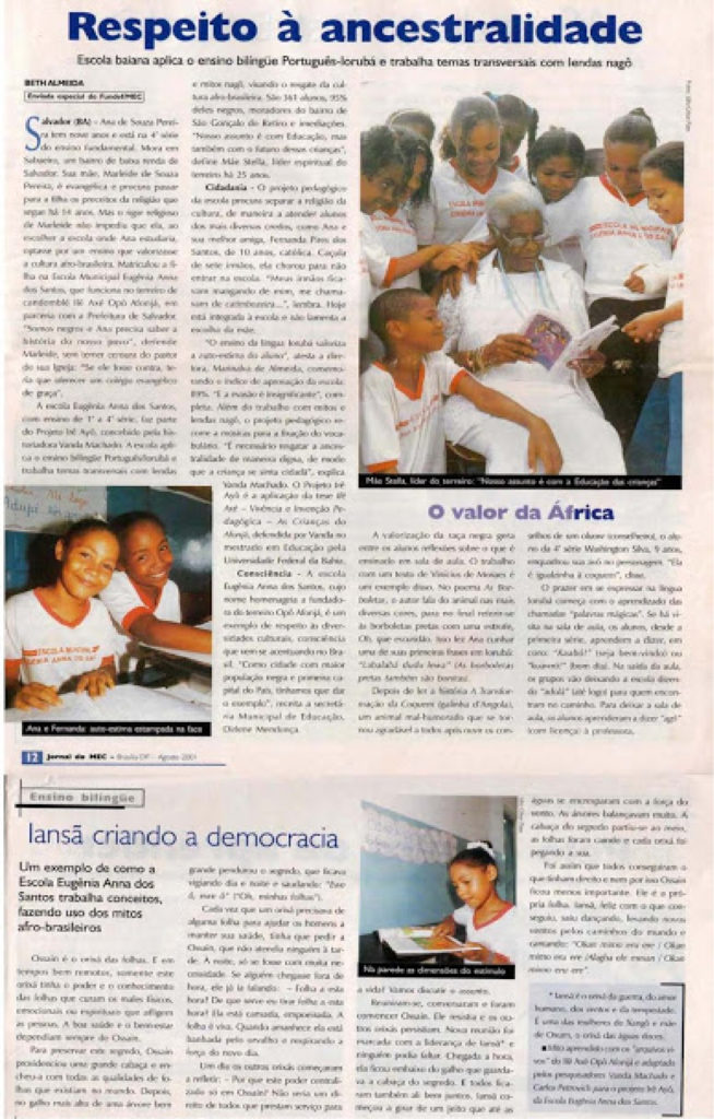 Projeto Irê Ayó – Vanda Machado